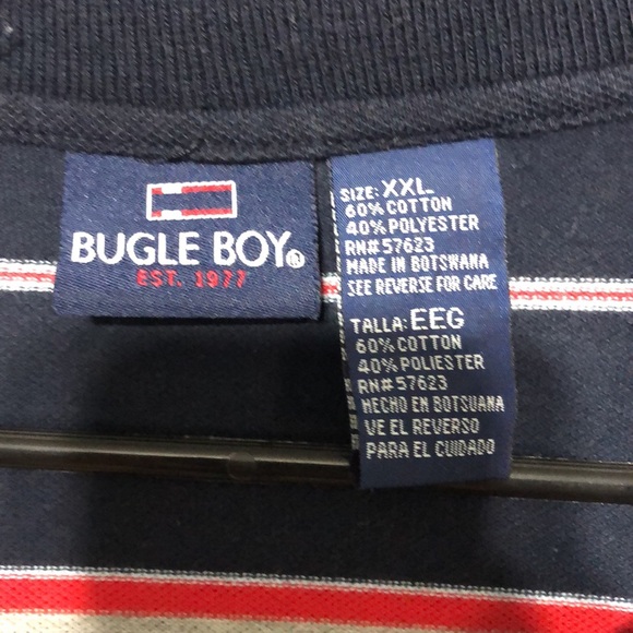 Bugle Boy | Shirts | Mens Striped Bugle Boy Polo | Poshmark